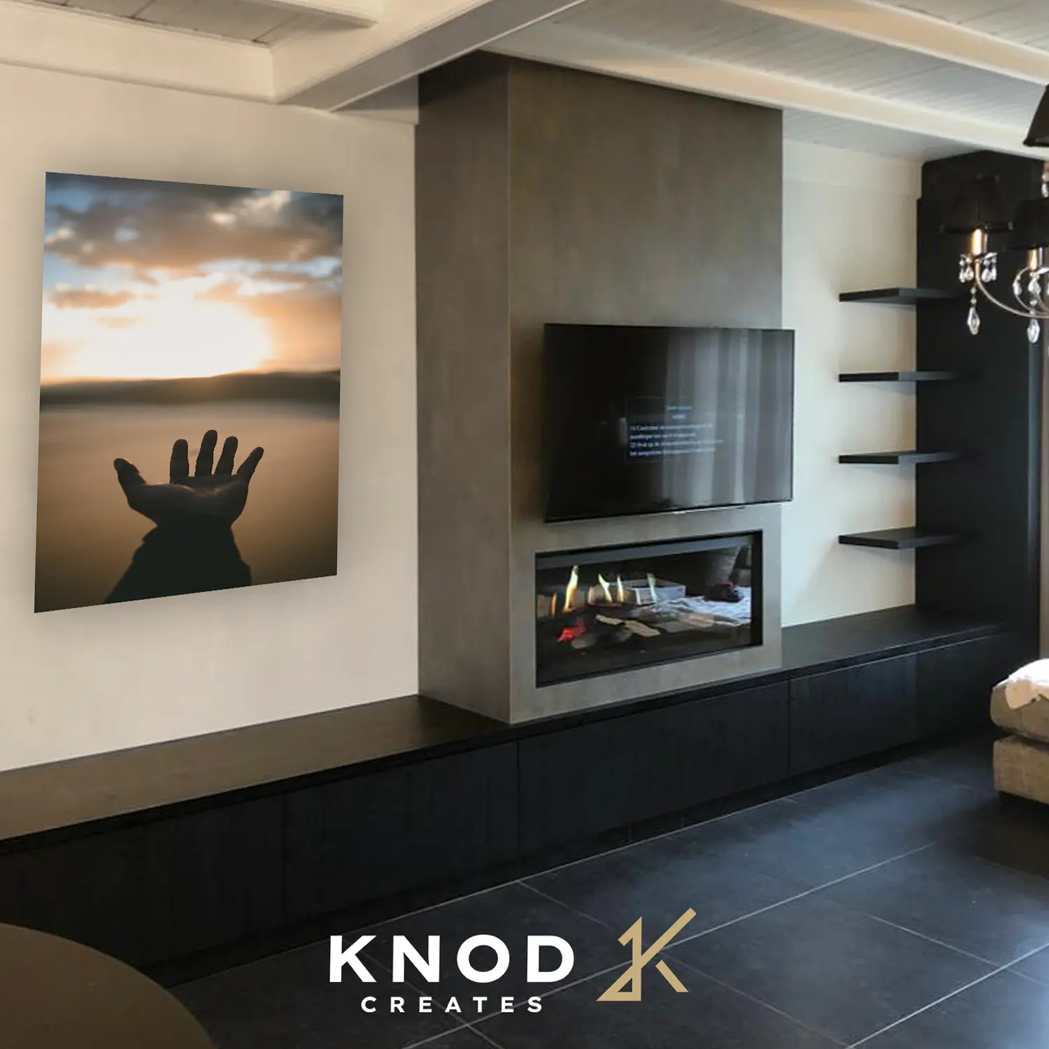 Cinewall Tv-Wand voorbeeld 8 - KNOD CREATES Schijndel - maatwerk interieur